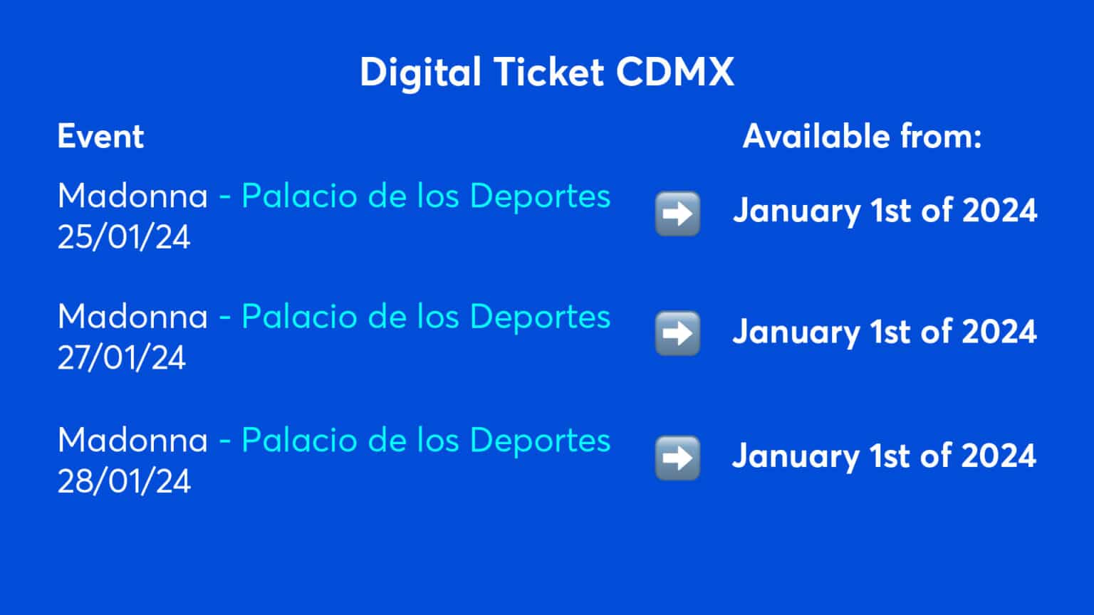 Know the release date of your tickets - Ticketmaster Blog