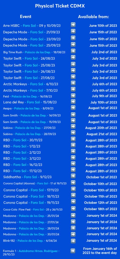 Know the release date of your tickets - Ticketmaster Blog