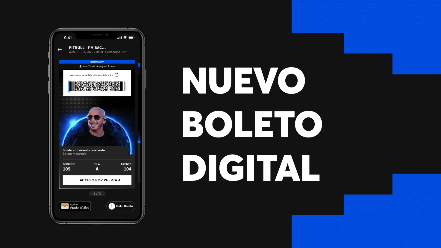 Te presentamos nuestro nuevo boleto digital Ticketmaster SafeTix ...